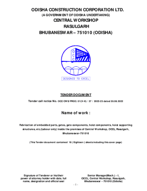 Fillable Online Active Tenders - eProcurement System Government of ...