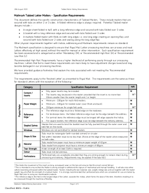 Fillable Online Tabbing Samples & Requirements for Direct Mail Fax ...