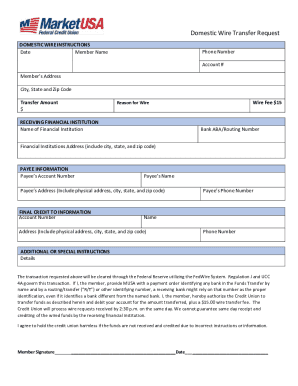 Fillable Online Wire Transfer Sample Letter Template Fax Email Print ...