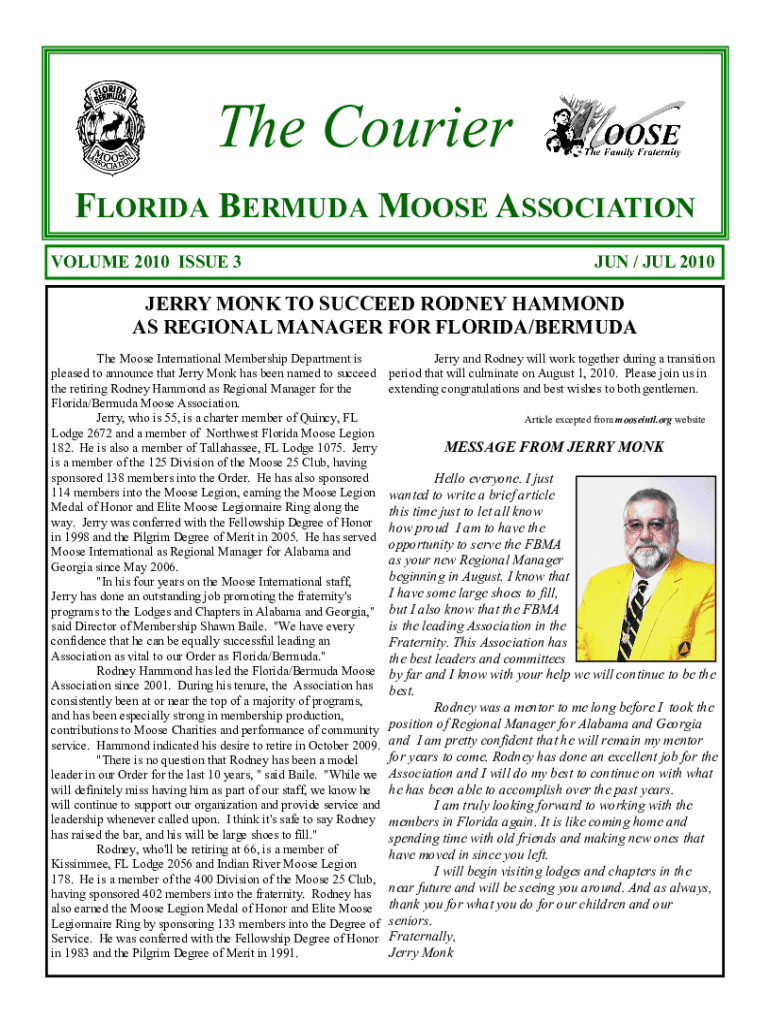 Fillable Online Moose Legion Celebration Pine Castle Moose Lodge #2345 Fax Email Print - pdfFiller