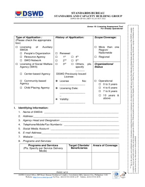 Fillable Online DSWD Conducts On-site Validation Assessment Of ... Fax ...