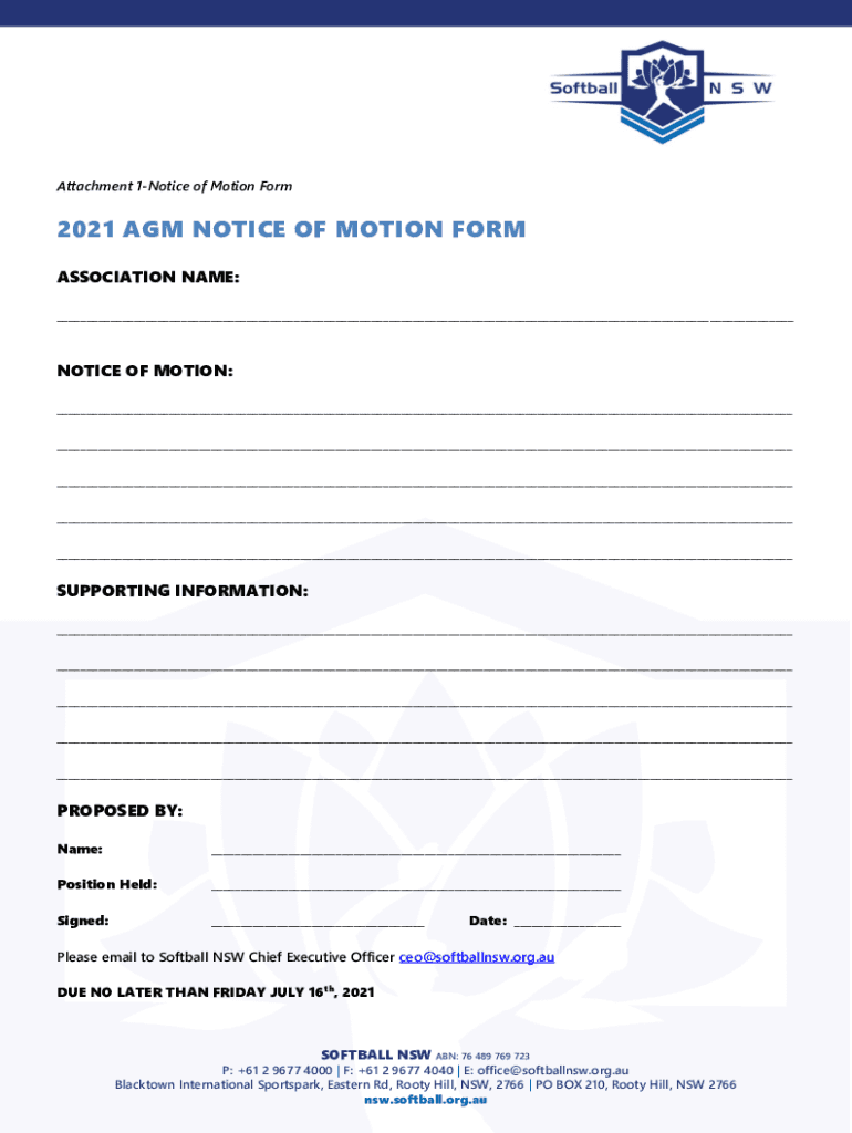 Fillable Online Template AGM Critical Path Fax Email Print - pdfFiller