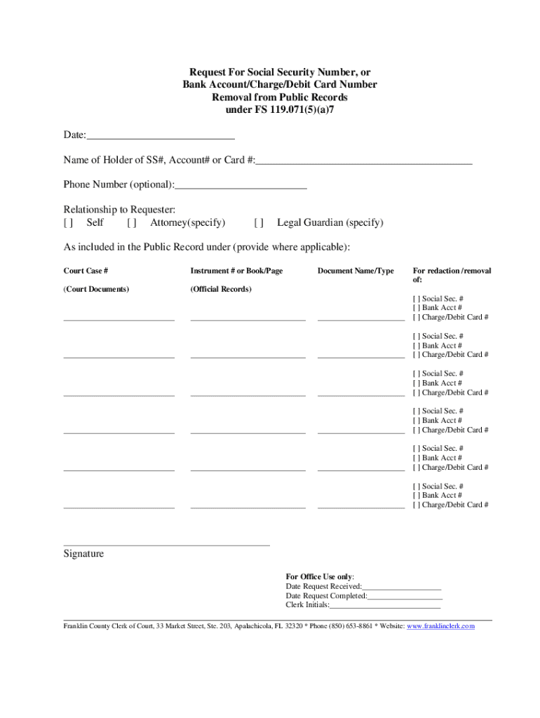 Fillable Online PCPA Exemption from Public Disclosure-REQUEST-form ...