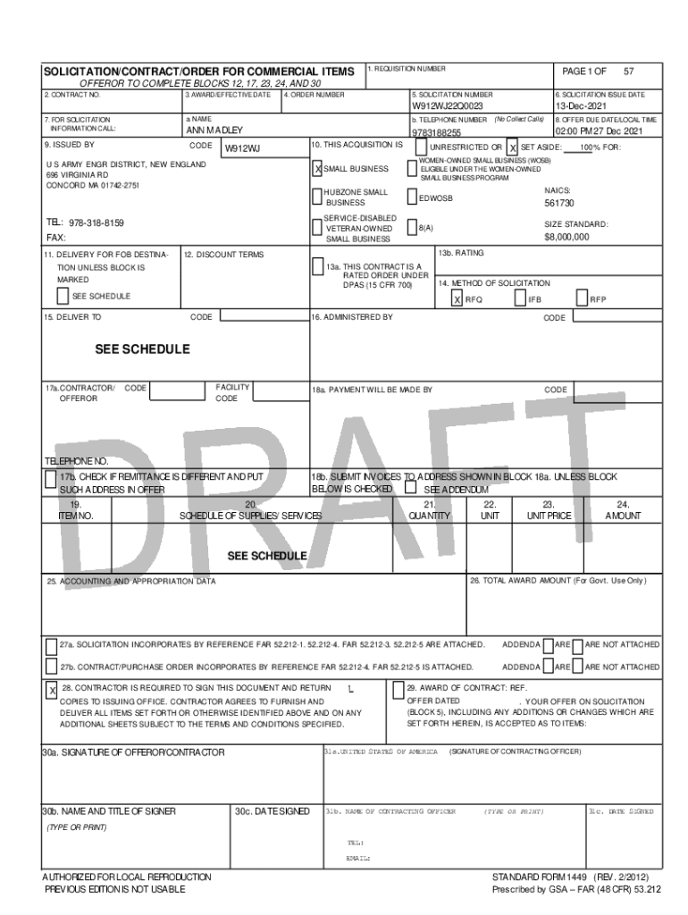 Fillable Online solicitation / contract / order for commercial items 1 - Yumpu Fax Email Print ...
