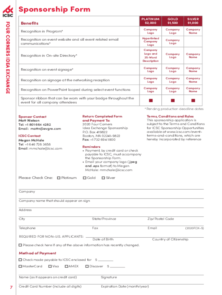 Fillable Online FOUR CORNERS IDEA EXCHANGE Fax Email Print - pdfFiller
