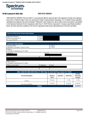 Fillable Online 10131- Charter Communications dba Spectrum- Fully ...