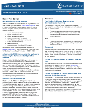 Fillable Online Welcome to the Non-Insured Health Benefits (NIHB ...