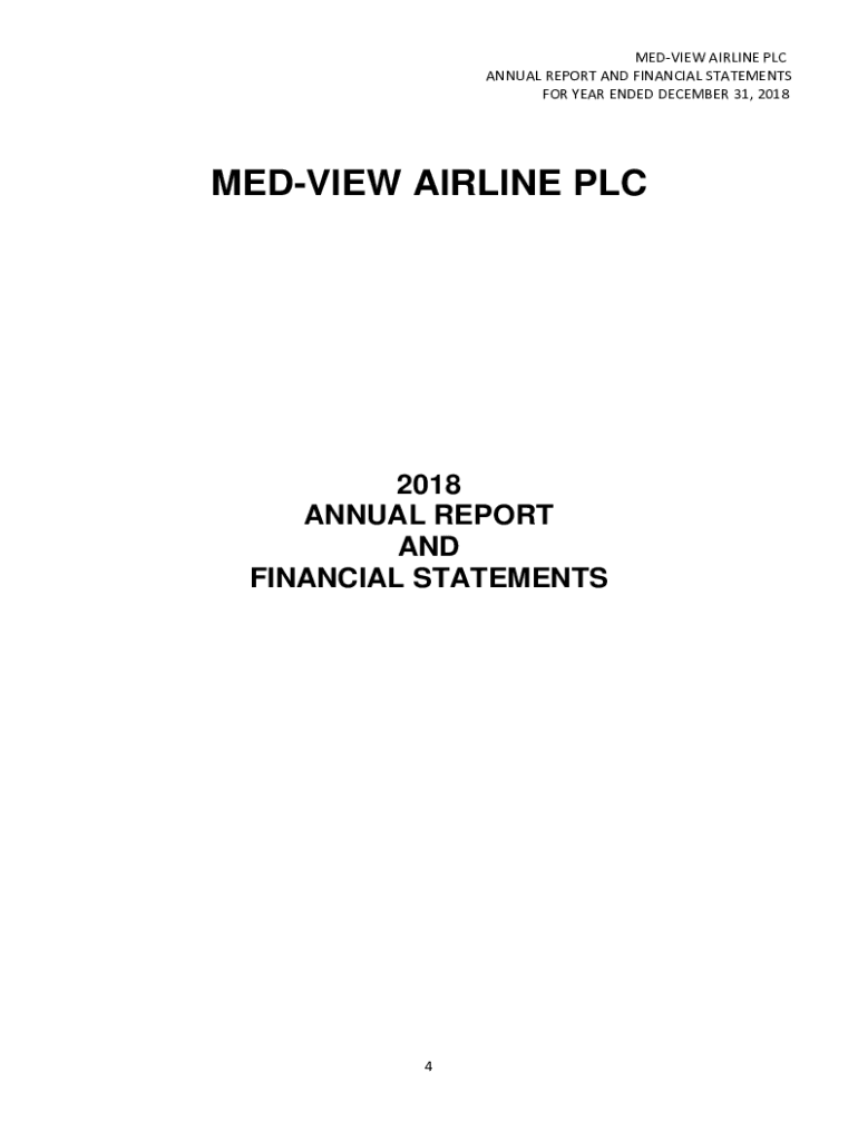 Fillable Online MedView Airline PLC Annual Income Statement - WSJ Fax ...