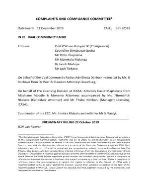Fillable Online Complaints and Compliance Committee Fax Email Print ...