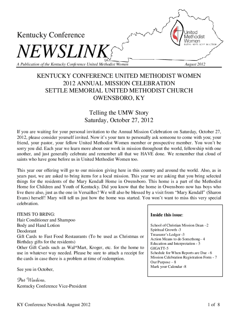 Fillable Online of the united methodist church in the united states Fax ...