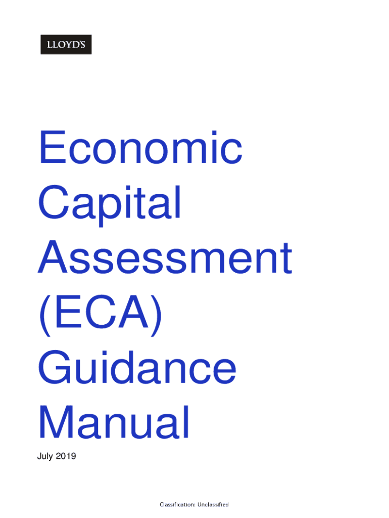 Fillable Online Economic Capital Assessment (ECA) Guidance Manual Fax ...