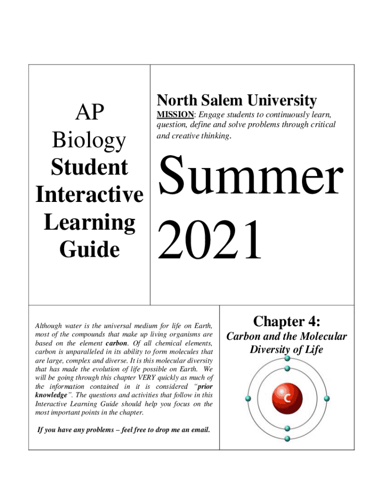 Fillable Online AP Biology - Course Fax Email Print - pdfFiller