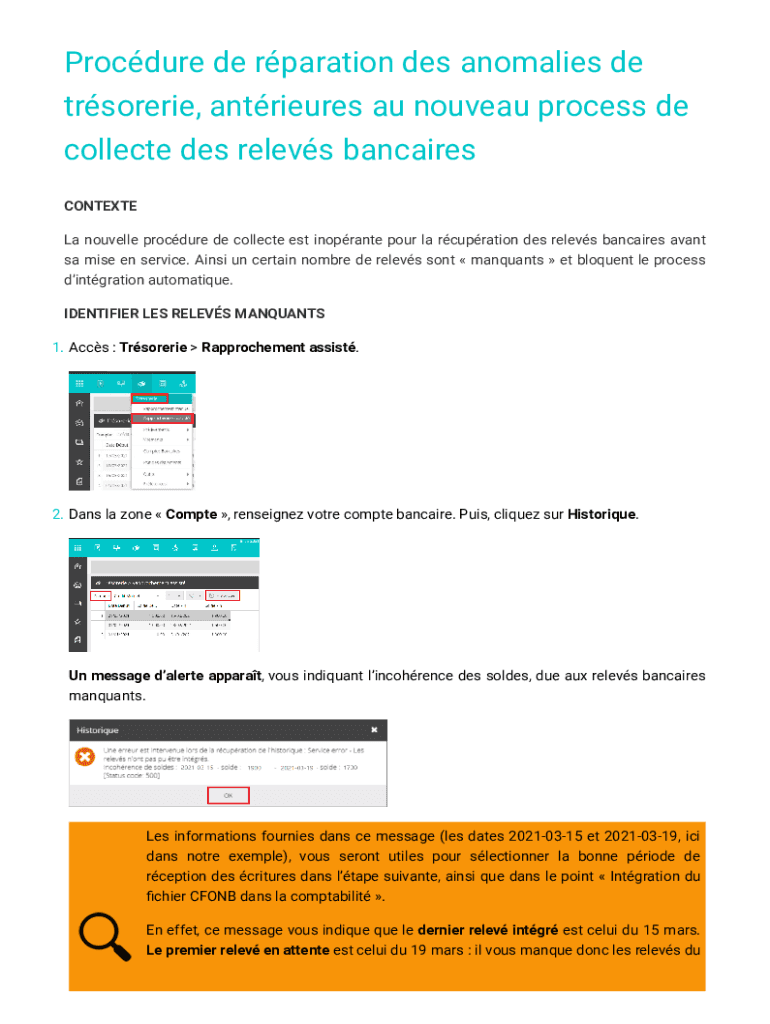 Remplissable En Ligne GUIDE DE PROCEDURES DES SERVICES DU TRESOR ... Fax Email Imprimer - pdfFiller
