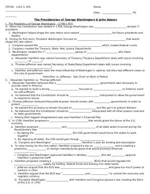 Constitution and Bill of Rights (APUSH Unit 3 - Key Concept 3.2 ...