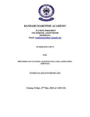 Fillable Online Bandari Maritime Academy Fax Email Print - pdfFiller