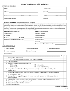 Fillable Online Urinary Tract Infections: Causes, Symptoms & Treatment ...