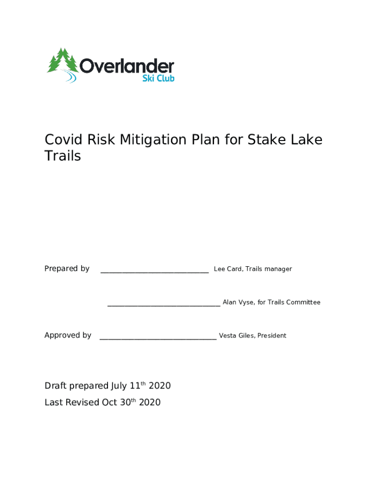 Welcome to the Stake Lake Trails! Doc Template | pdfFiller