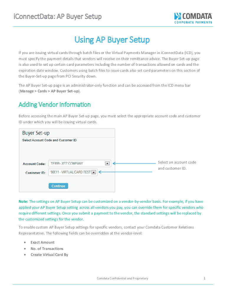 Fillable Online Using AP Buyer Setup - Comdata Resource Center Fax ...