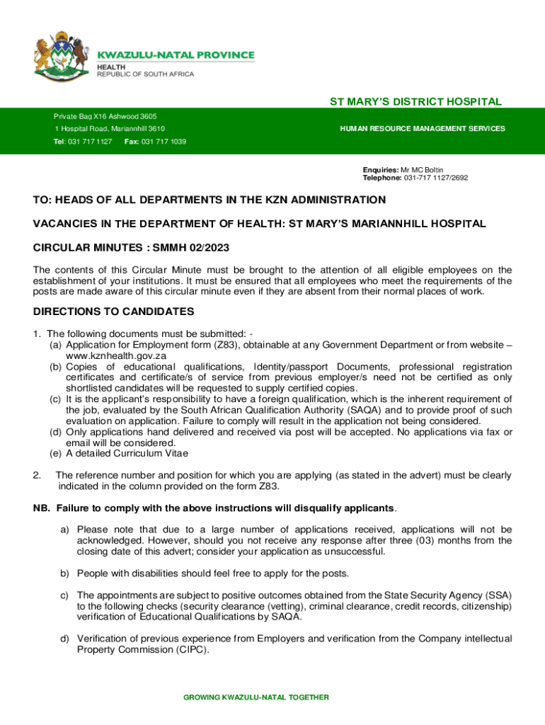 Fillable Online st mary's hospital telephone directory Fax Email Print - pdfFiller