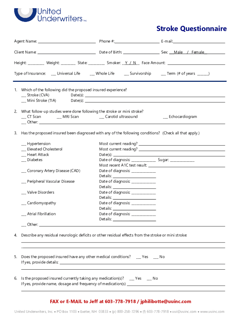 Fillable Online Stroke guideline - Emergency Medical Services Authority ...