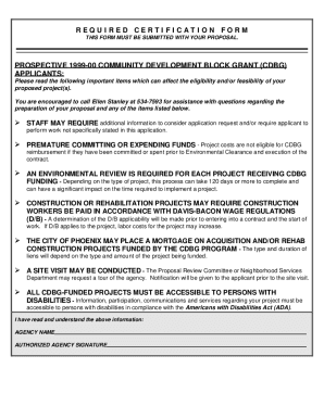 Fillable Online CDBG - General Purpose Grants Fax Email Print - pdfFiller
