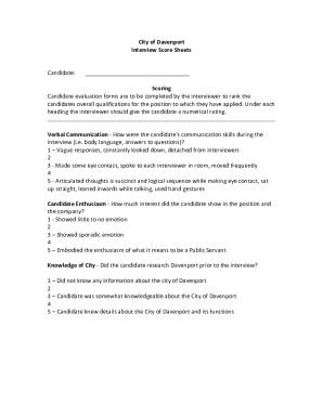 Fillable Online Candidate Evaluation Form Sample - UTRGV Fax Email ...