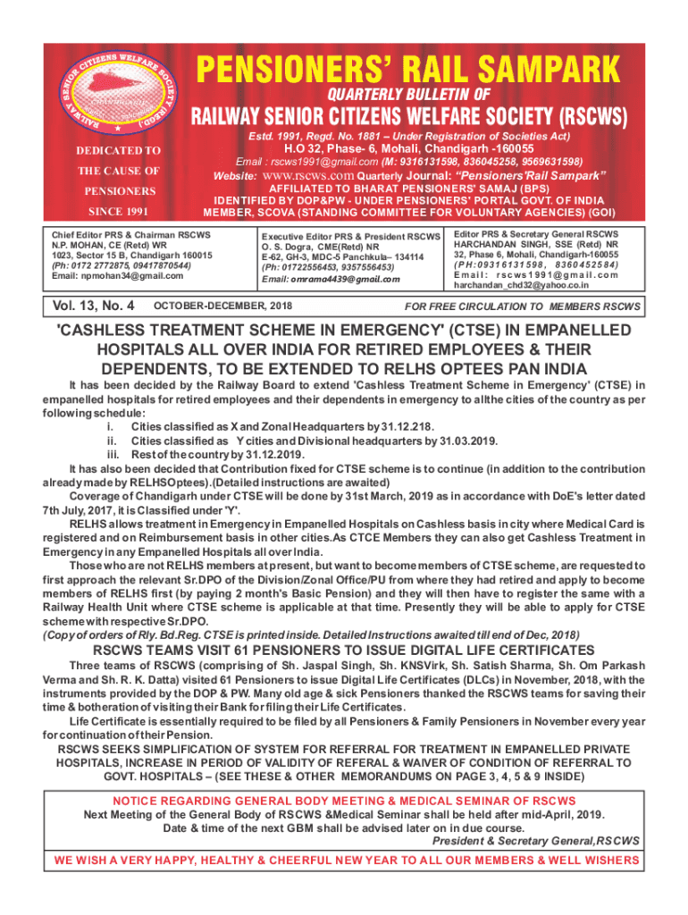 Fillable Online PENSIONERS' RAIL SAMPARK - RSCWS.com Fax Email Print ...