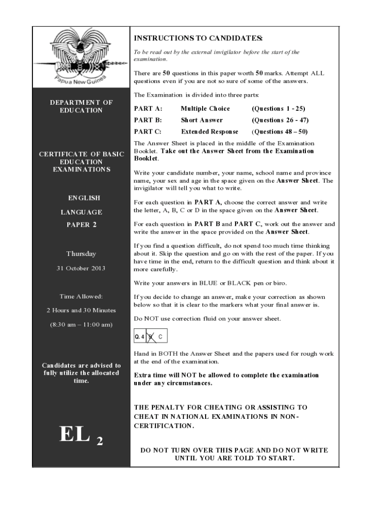 Fillable Online Preparation and Conduct of Invigilated Examinations Fax ...