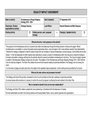 Fillable Online Full Equality Impact Assessment Report Ten Year ... Fax ...