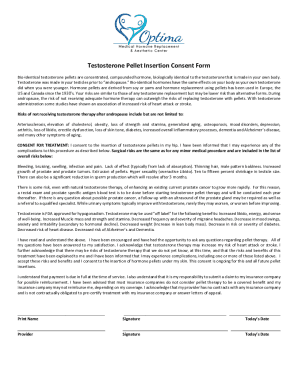 Fillable Online Pellet Insertion Consent Form - PatientPop.com Fax ...