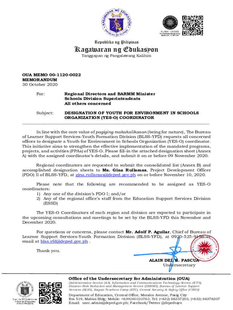 Fillable Online Kagawaran ng Edukasyon - DepEd Naga Official Website ...