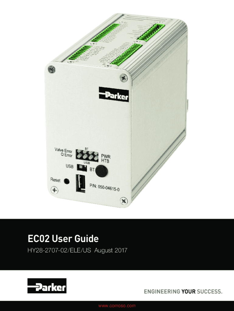 Fillable Online EC02 User Guide - Comoso Fax Email Print - pdfFiller