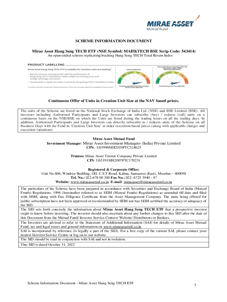 Fillable Online Statement of additional information - AMFI! Fax Email ...