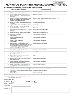 Fillable Online latrinidad gov Securing Zoning Clearance for Building ...