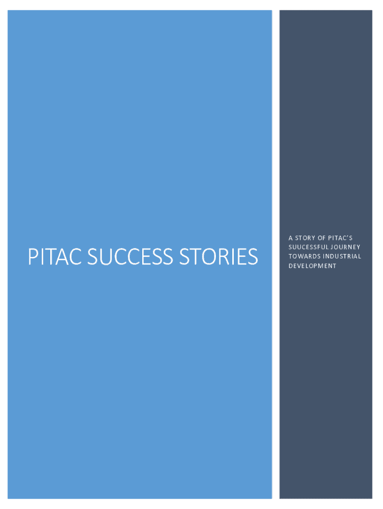 Fillable Online PITAC Success stories. A STORY OF PITACS SUUCESSFUL ...