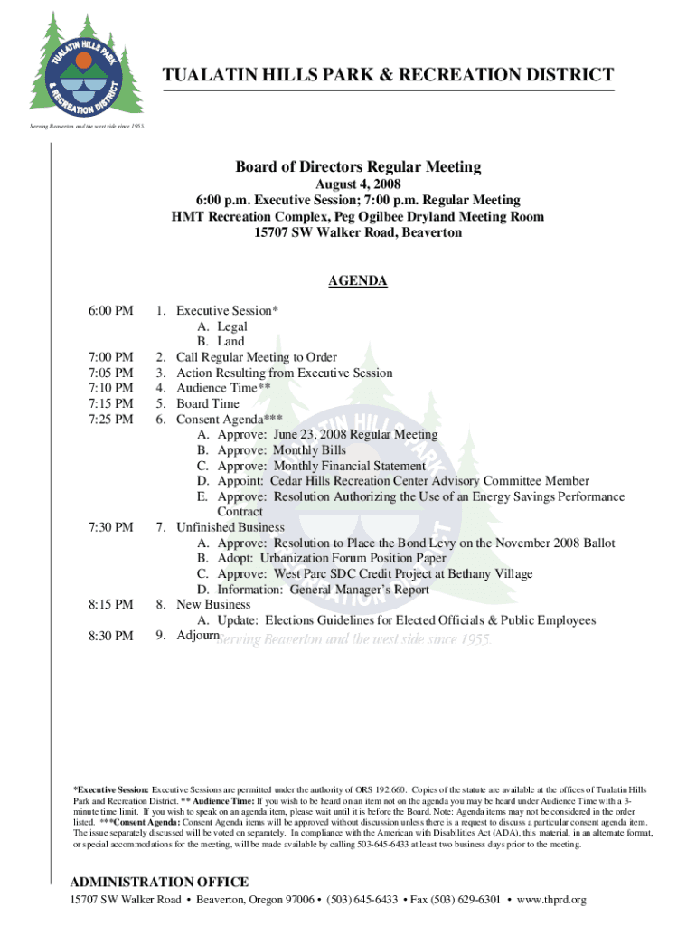 Fillable Online cdn1 thprd Tualatin Hills Park and Recreation District ...