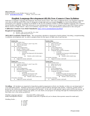 Fillable Online Department Overview / eld Fax Email Print - pdfFiller