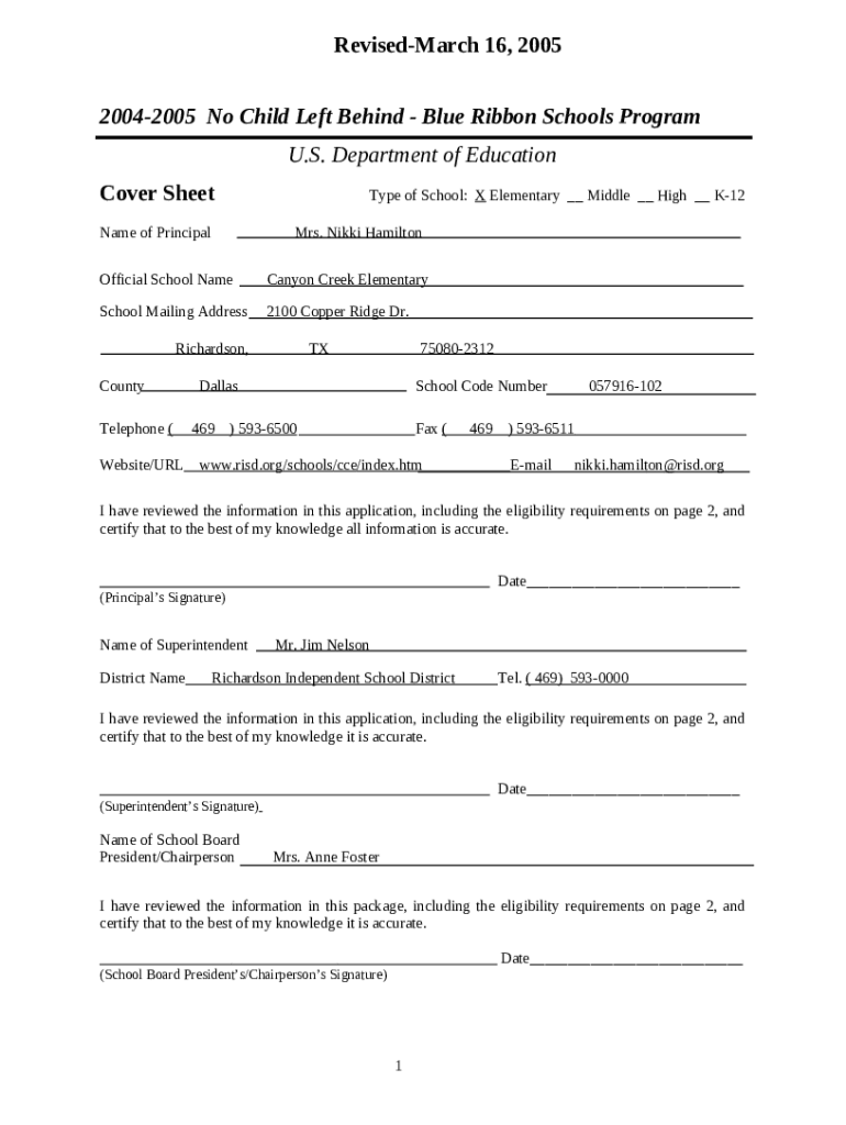 Sea Girt Elementary School -- Application: 2004-2005, No ... - www2 ed ...