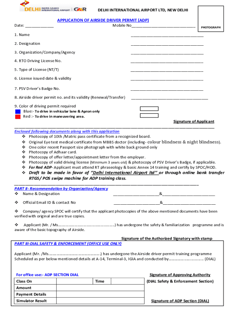 Fillable Online International Driving Permit - Transport Department ...