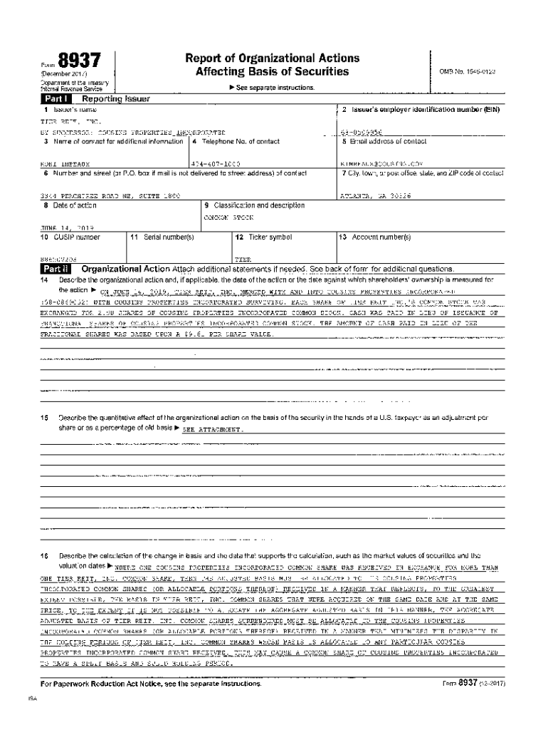 Fillable Online 2018 Common Stock Return of Capital Dividends Paid Fax ...
