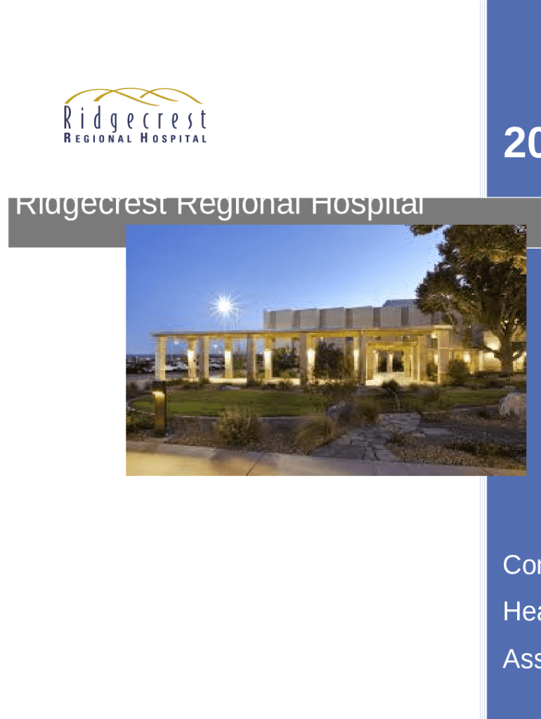 Ridgecrest Regional Hospital. Community Data Report Doc Template ...