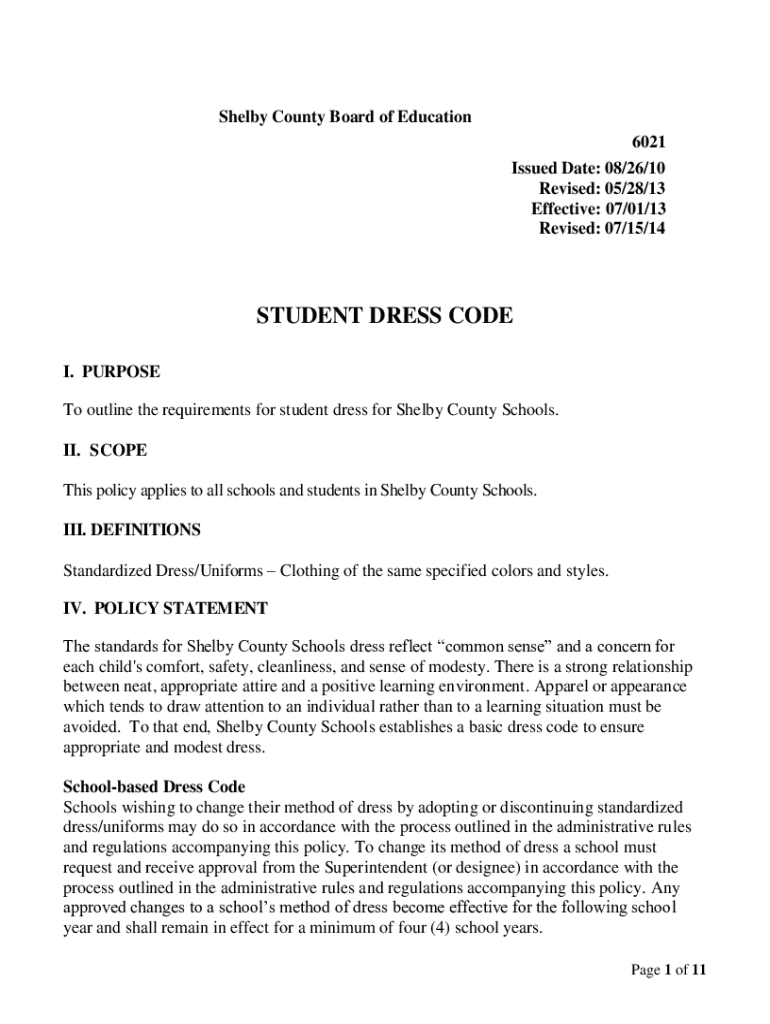 Fillable Online School Uniform - Shelby County Schools - StudyLib Fax ...