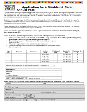 Apply for a Disabled Persons Freedom Pass - London Councils Doc Template | pdfFiller