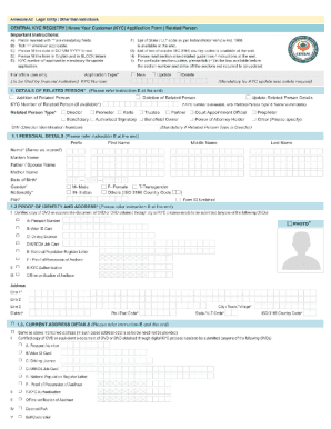 Fillable Online Know your Client (KYC) Application Form (For Non ...