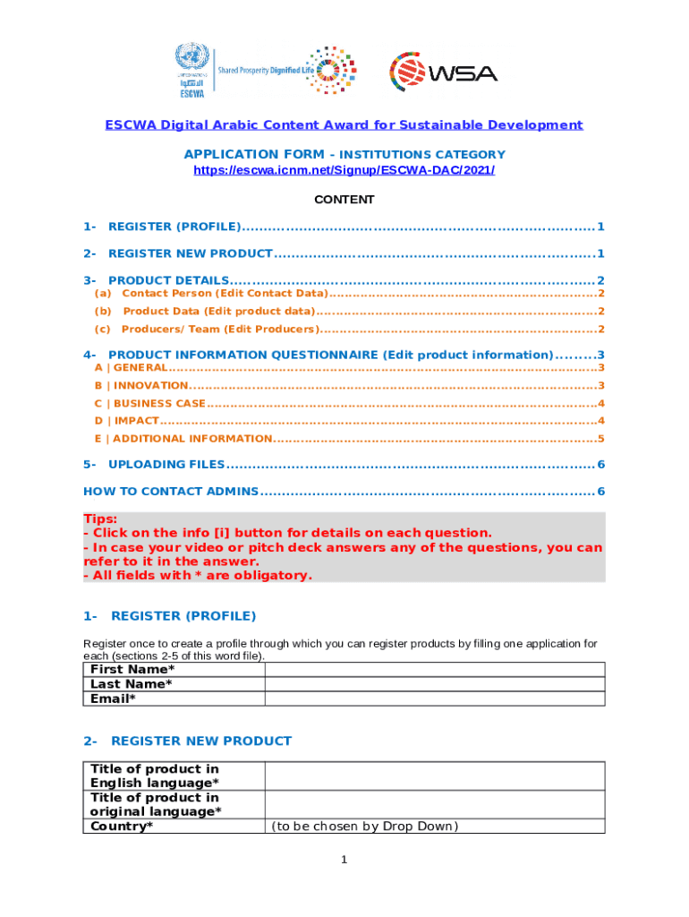 Digital Arabic Content (DAC) award for sustainable development Doc ...