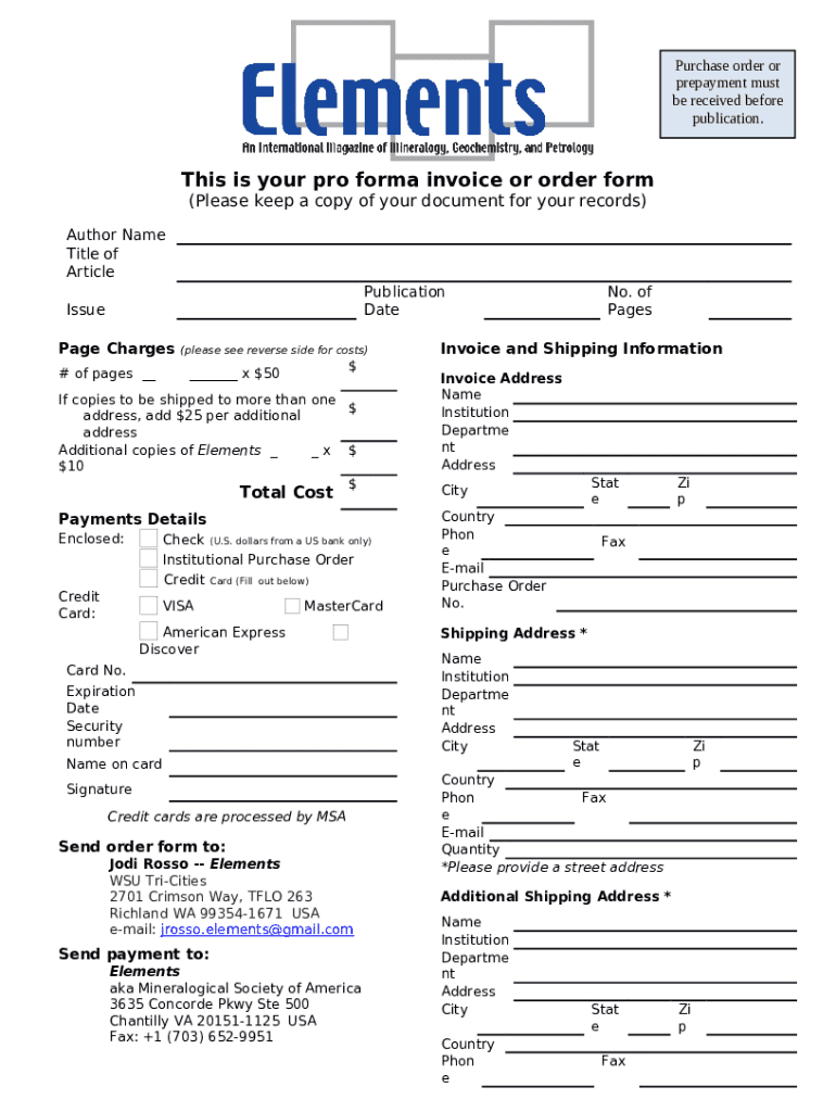 What Is a Pro a Invoice? Required Ination and ... Doc Template | pdfFiller