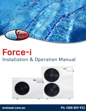 Fillable Online Evo Force-i Series Manual Fax Email Print - pdfFiller