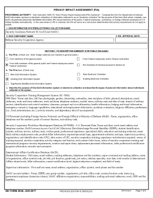 Fillable Online SAGC - Privacy Impact Assessment DD Form 2930 - Final ...