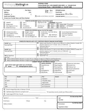Fillable Online Central Intake Referral Form - The Royal - Mental ...