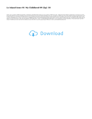 Fillable Online Ls Island Issue 01 My Childhood 09 Zip 58 Fax Email ...